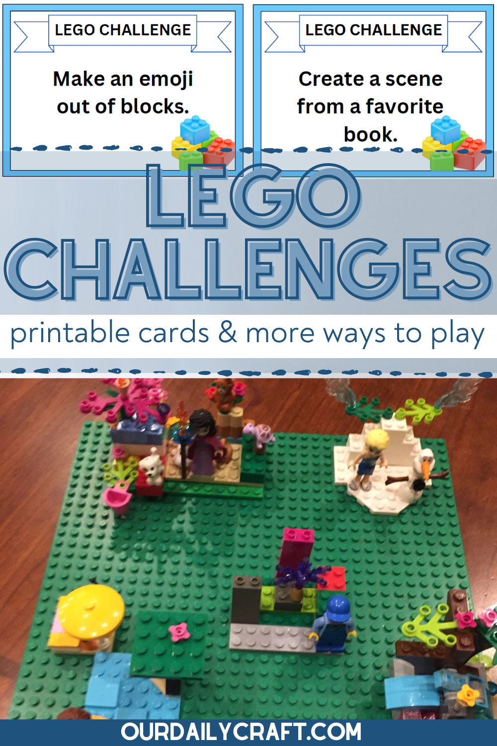 LEGO Challenge Cards and More Ways to Play - Our Daily Craft