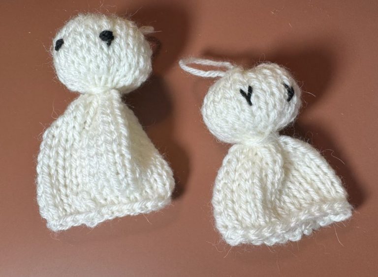 Easy Ghost Knitting Pattern - Our Daily Craft