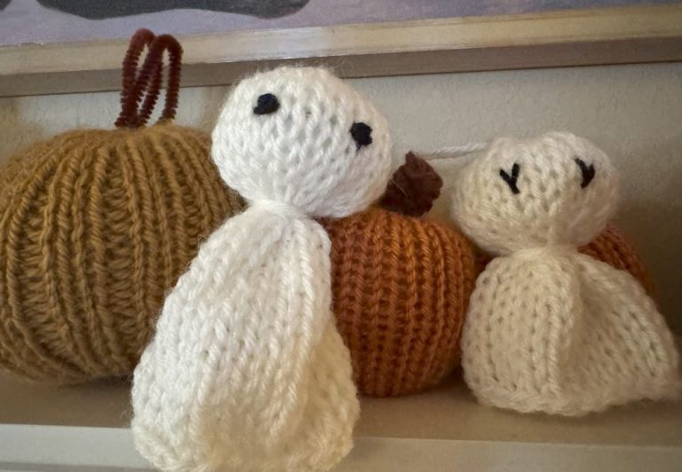 Easy Ghost Knitting Pattern - Our Daily Craft