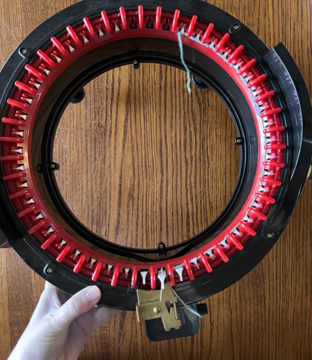 How to Knit a Flat Panel on a Sentro or Addi - Our Daily Craft