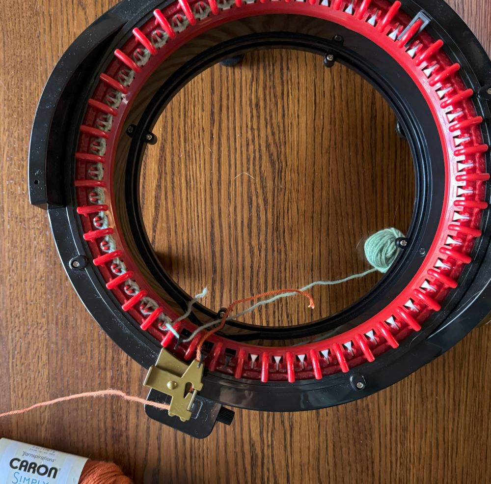 How to Knit a Flat Panel on a Sentro or Addi - Our Daily Craft