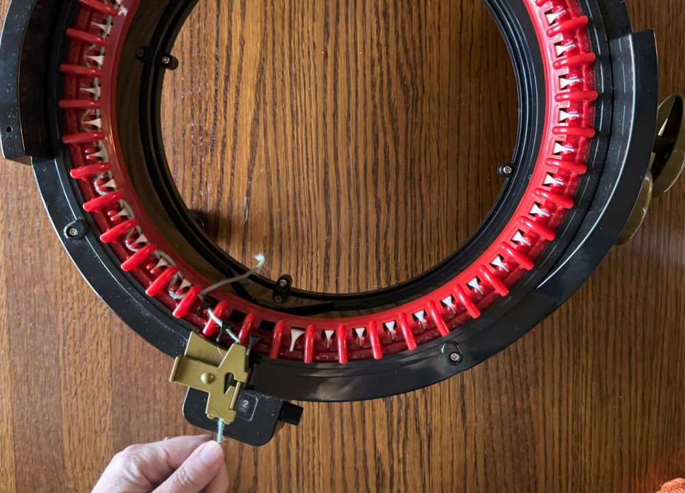 How to Knit a Flat Panel on a Sentro or Addi - Our Daily Craft