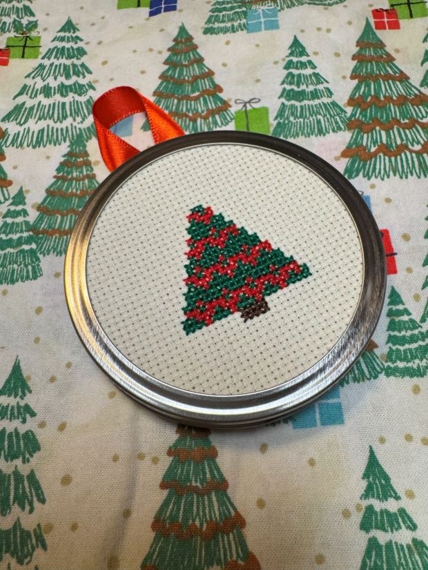 Mini Christmas Tree Cross Stitch Pattern - Our Daily Craft