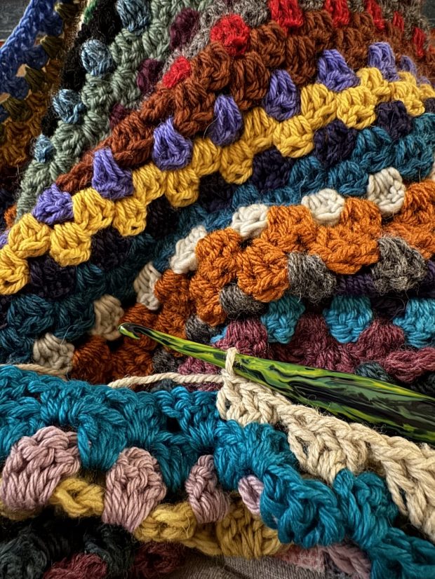 Granny Stitch Crochet Afghan Pattern - Our Daily Craft
