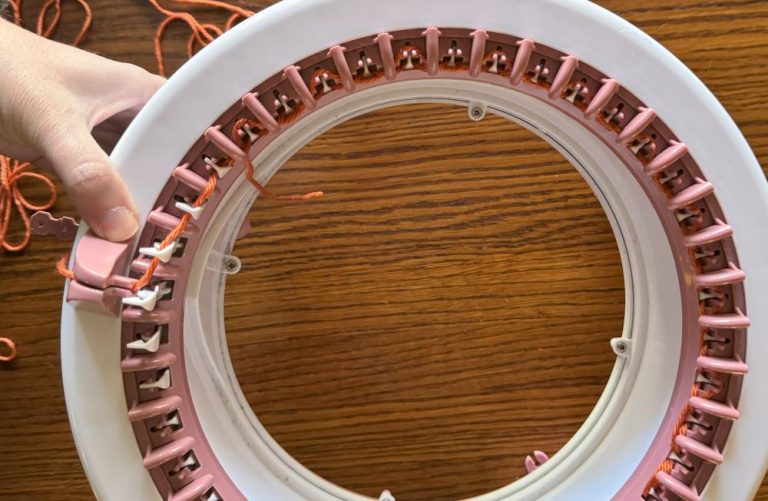 How to Knit a Flat Panel on a Sentro or Addi - Our Daily Craft