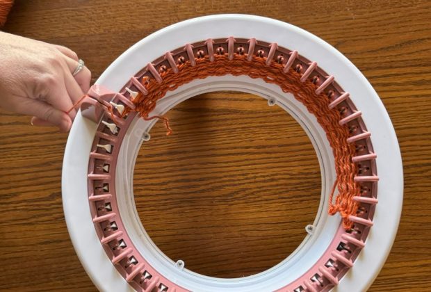 How to Knit a Flat Panel on a Sentro or Addi - Our Daily Craft