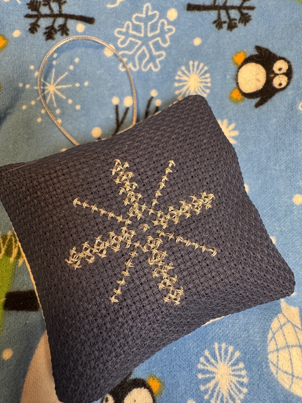 Snowflake Cross Stitch Pattern - Our Daily Craft