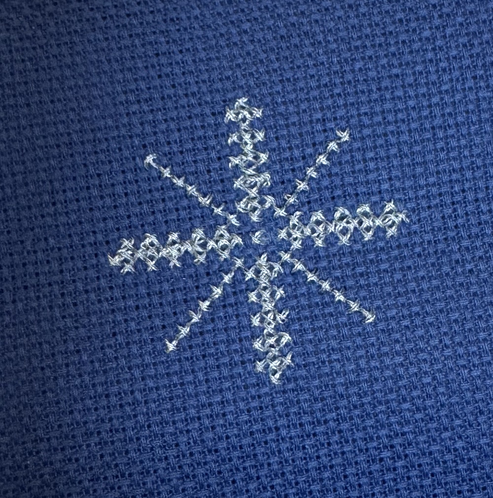 Snowflake Cross Stitch Pattern - Our Daily Craft