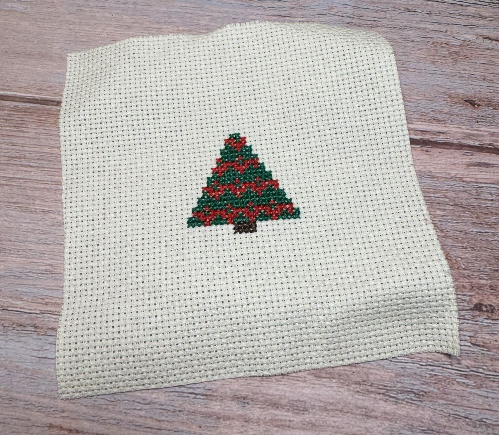 Mini Christmas Tree Cross Stitch Pattern - Our Daily Craft