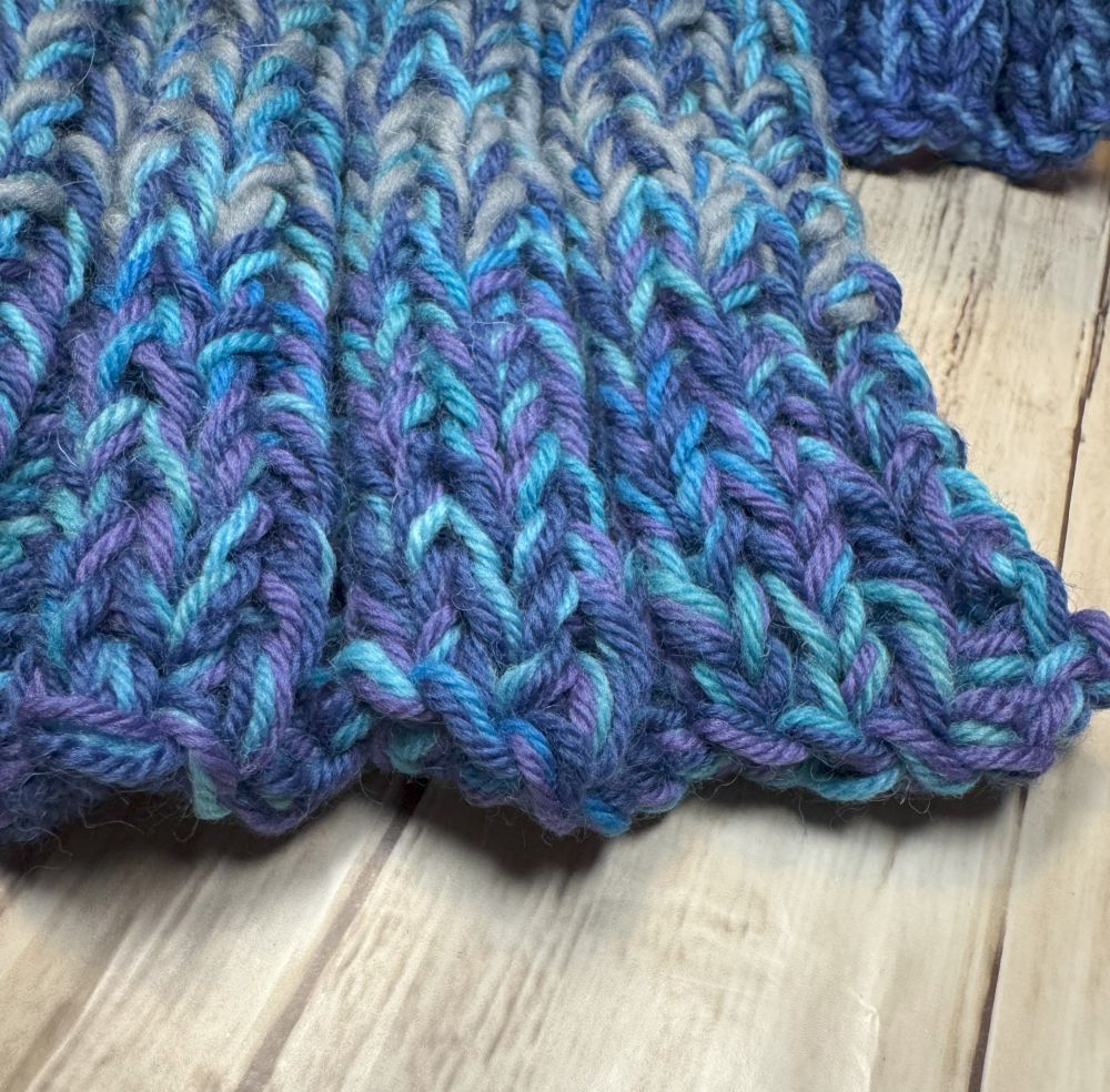 3x3 Ribbed Scarf Knitting Pattern - Our Daily Craft