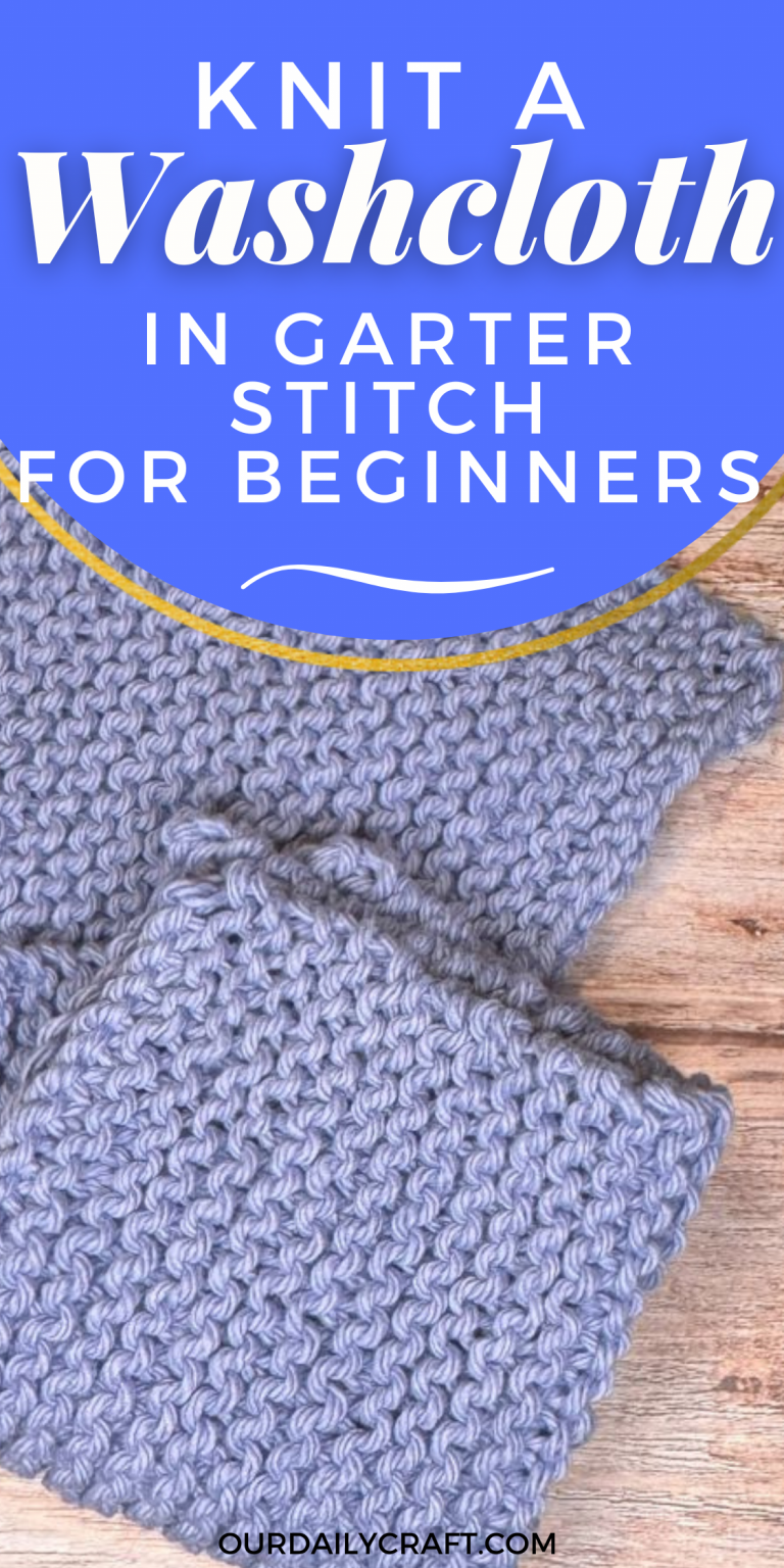 Garter Stitch Washcloth: The Easiest Knitting Pattern for Beginners ...
