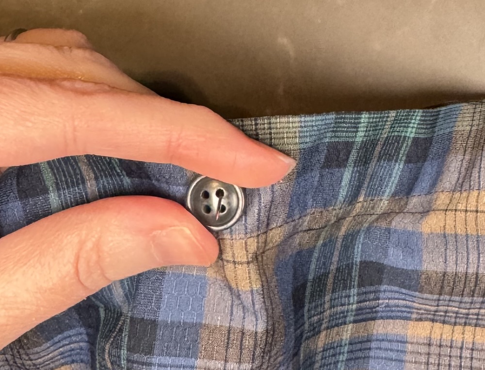 How to Sew a Button - Our Daily Craft