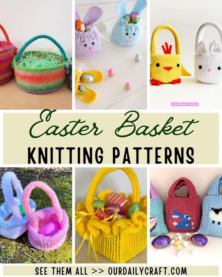 Easter Basket Knitting Patterns - Our Daily Craft