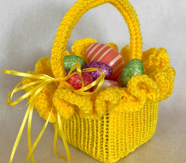 Easter Basket Knitting Patterns - Our Daily Craft