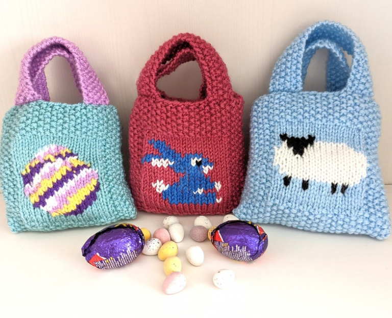 Easter Basket Knitting Patterns - Our Daily Craft