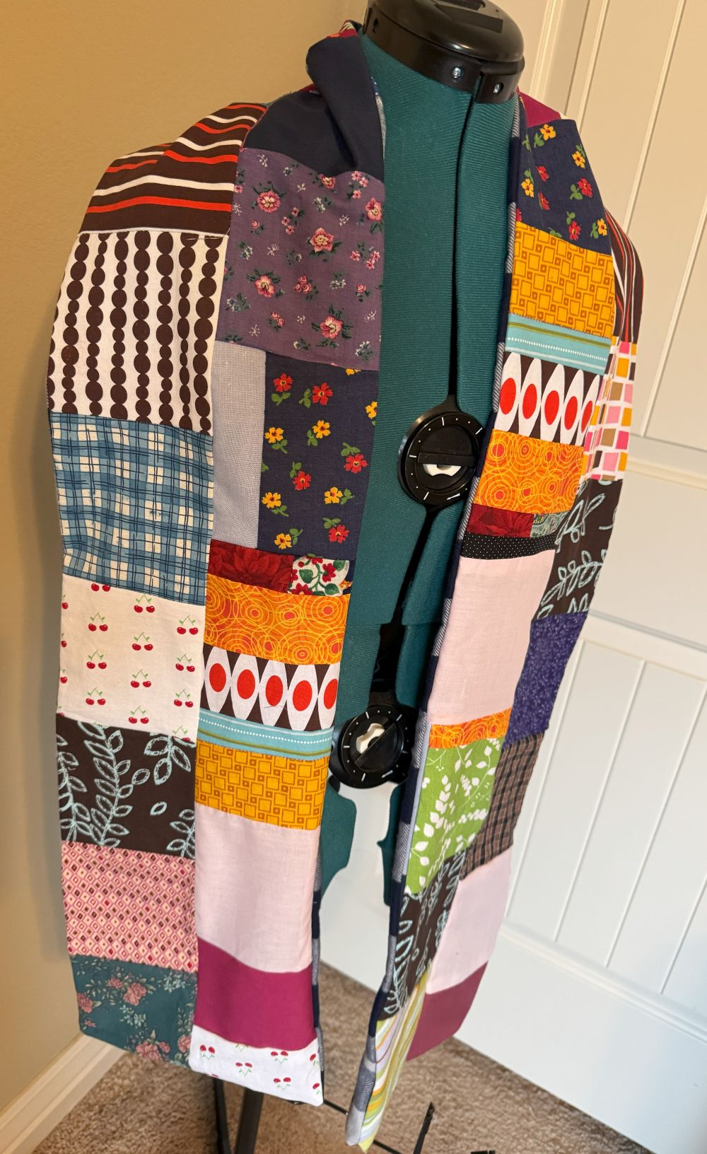 Patchwork Scarf Sewing Pattern - Our Daily Craft