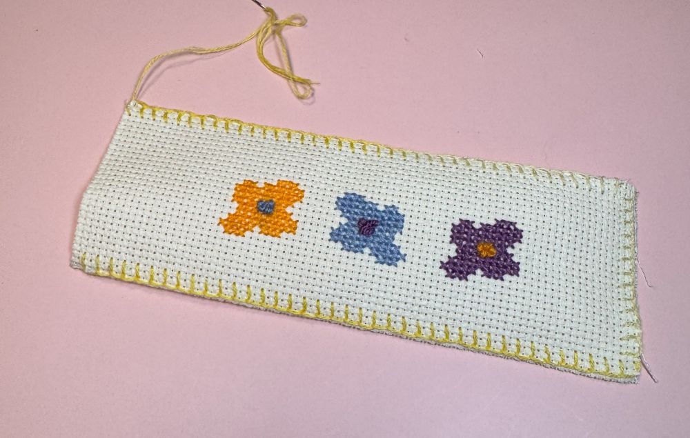 How to Blanket Stitch on Cross Stitch Fabric - Our Daily Craft