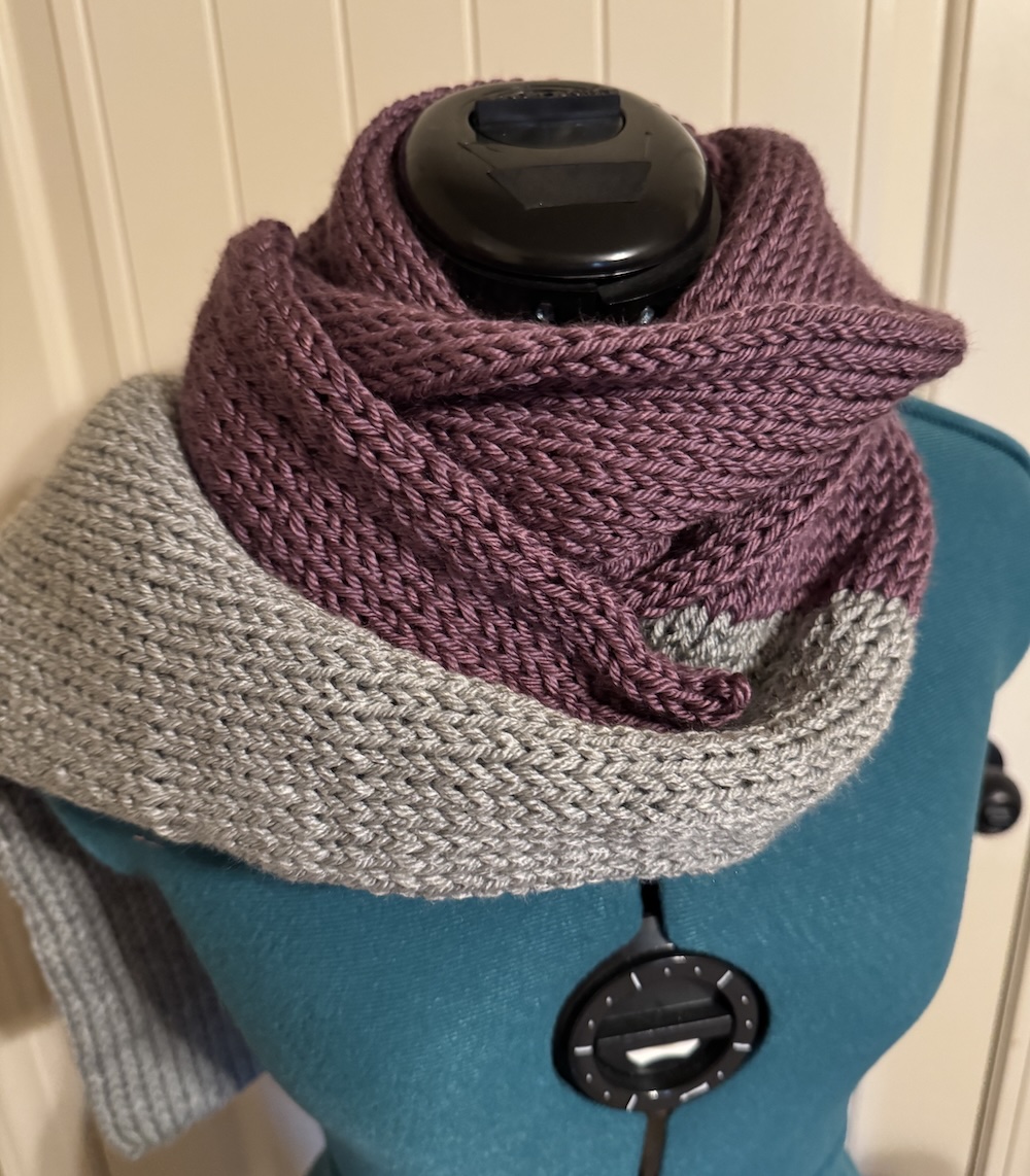 Circular Knitting Machine Scarf Pattern - Our Daily Craft