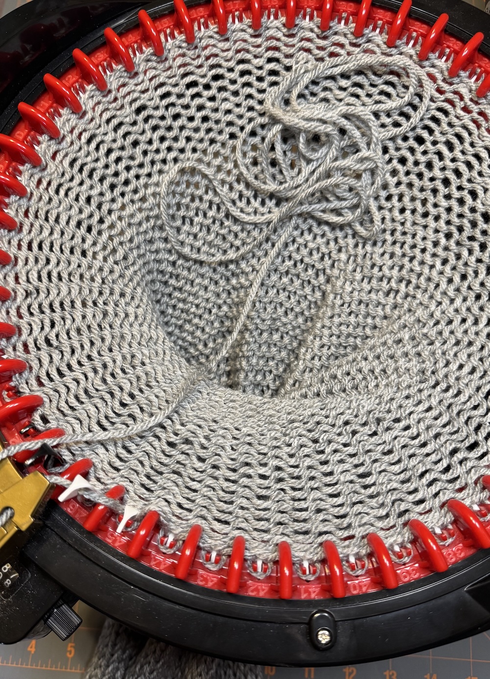 Circular Knitting Machine Scarf Pattern - Our Daily Craft