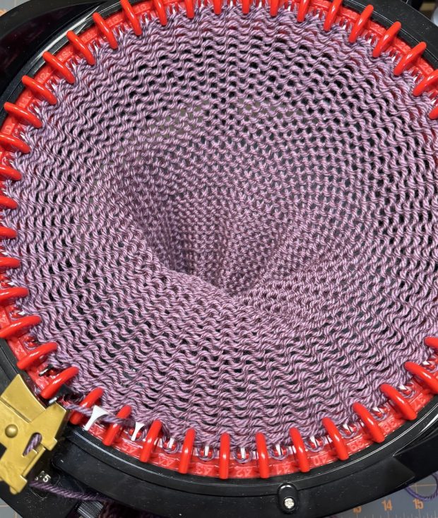 Circular Knitting Machine Scarf Pattern - Our Daily Craft