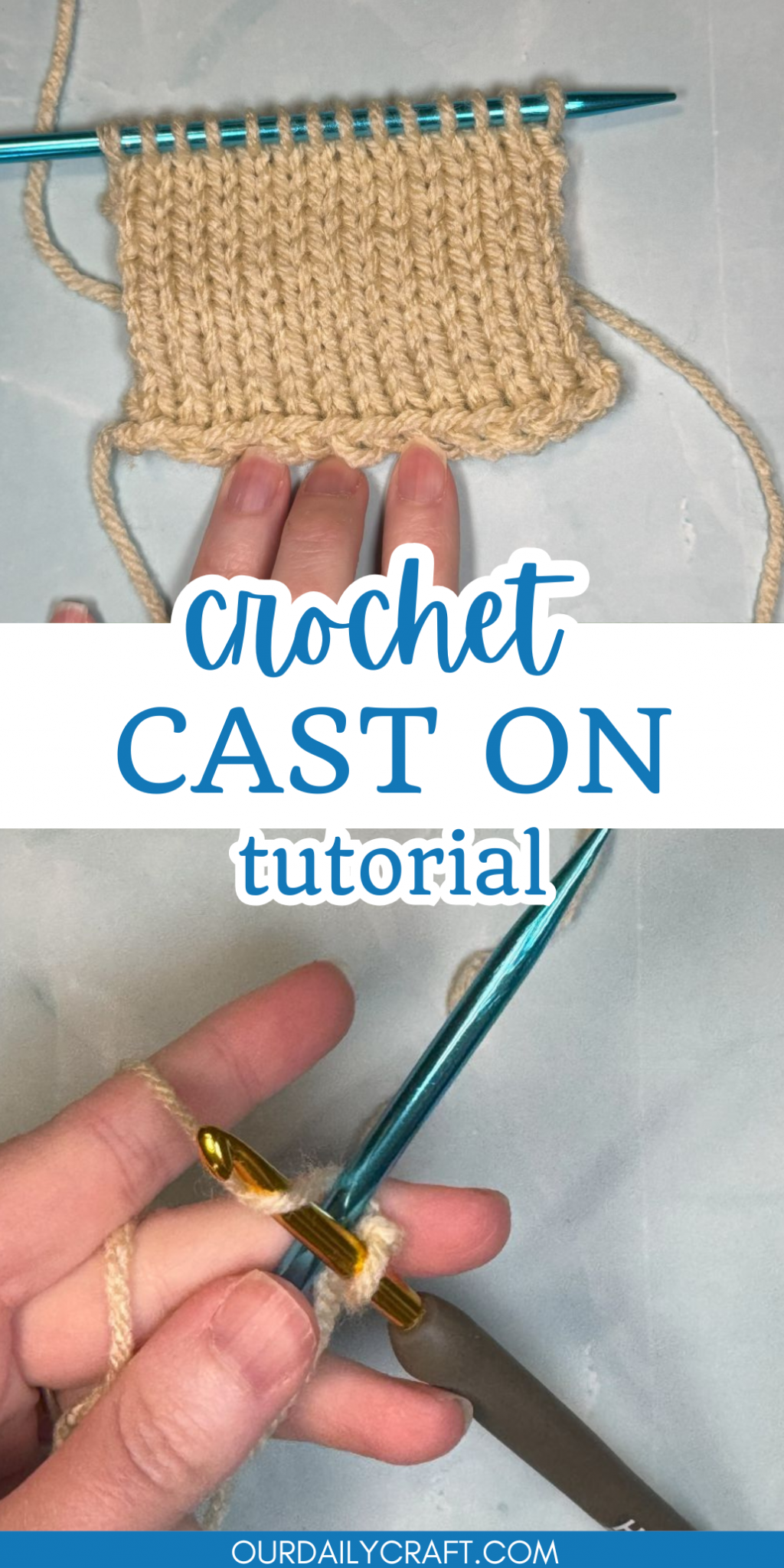 Crochet Cast on for Knitting - Our Daily Craft