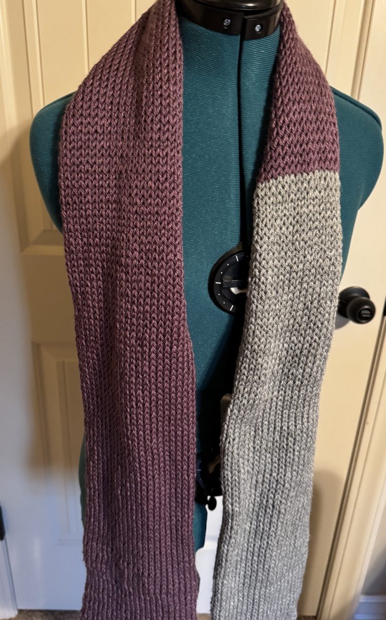 Circular Knitting Machine Scarf Pattern - Our Daily Craft