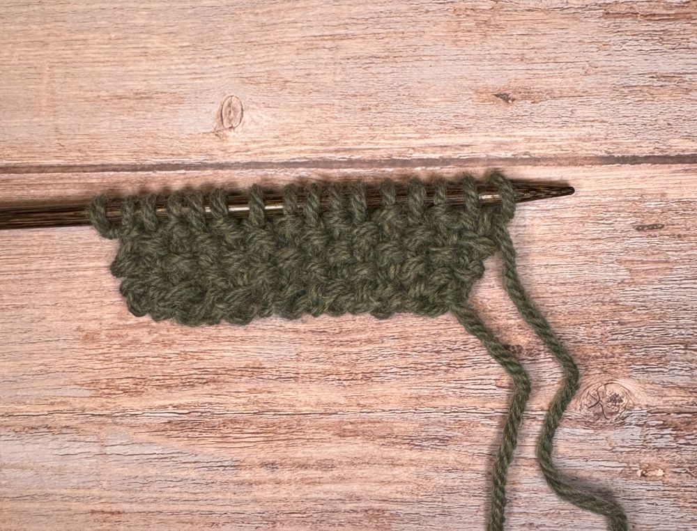 Seed Stitch Knitting Tutorial - Our Daily Craft