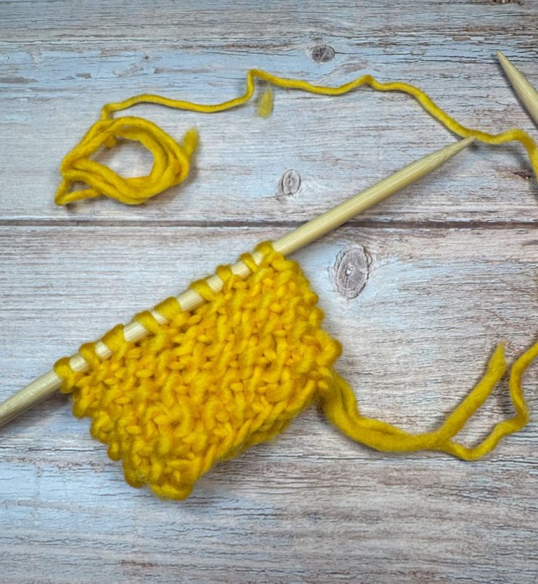 Seed Stitch Knitting Tutorial - Our Daily Craft