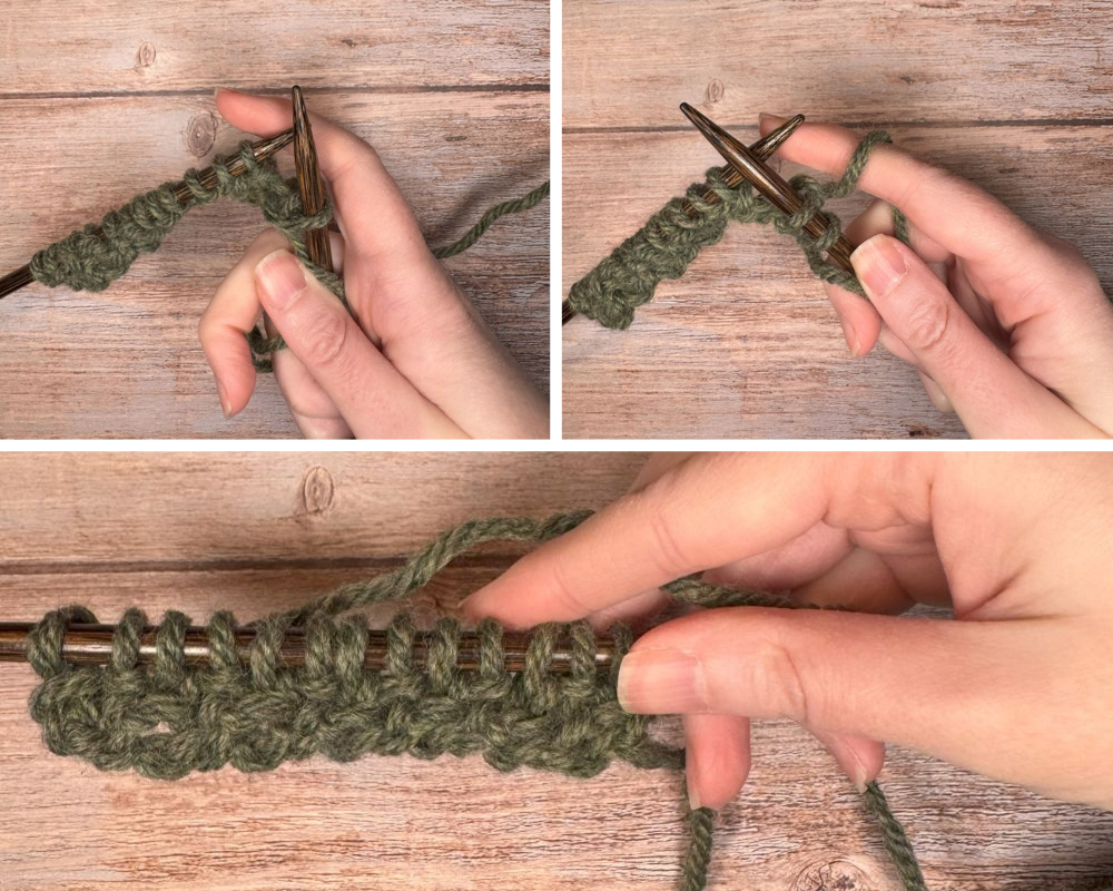 Seed Stitch Knitting Tutorial - Our Daily Craft