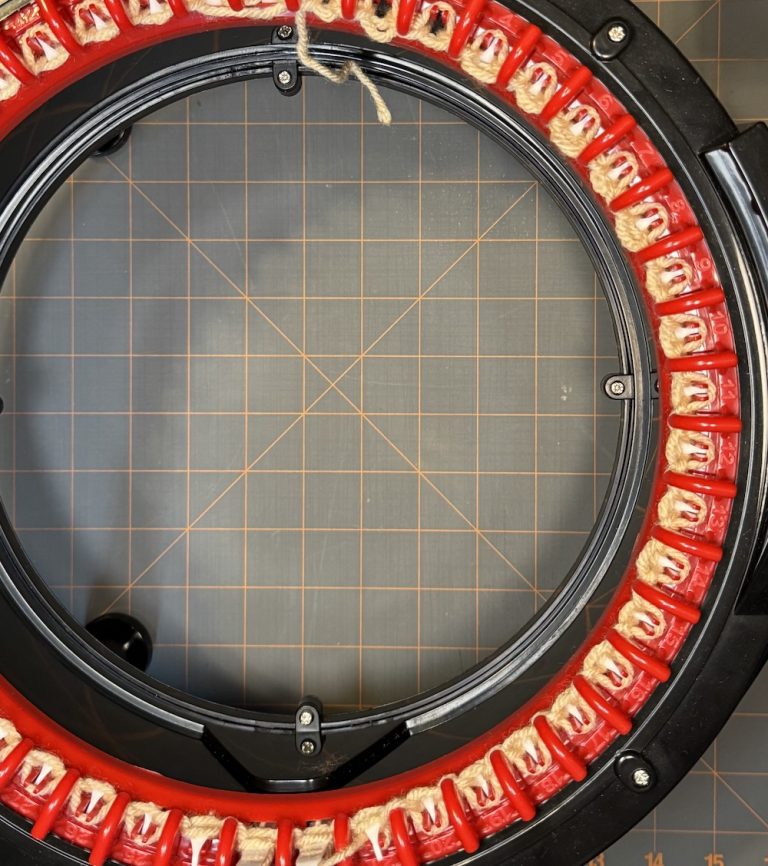 Circular Knitting Machine Scarf Pattern - Our Daily Craft