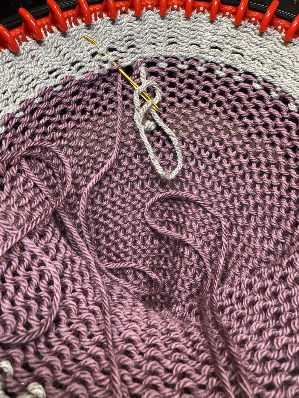 Circular Knitting Machine Scarf Pattern - Our Daily Craft