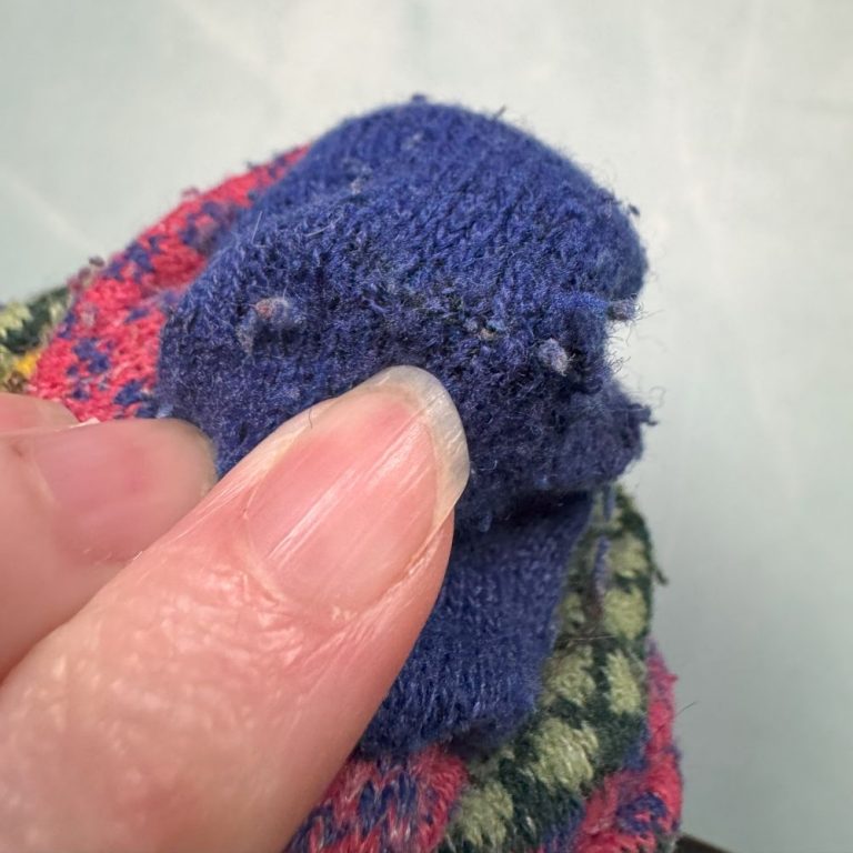 Darn a Sock: How to Mend a Hole in a Sock - Our Daily Craft