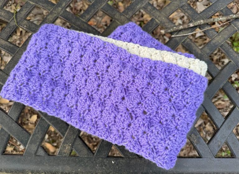 Crochet Shell Stitch Scarf - Our Daily Craft