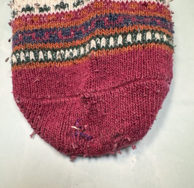 Darn a Sock: How to Mend a Hole in a Sock - Our Daily Craft