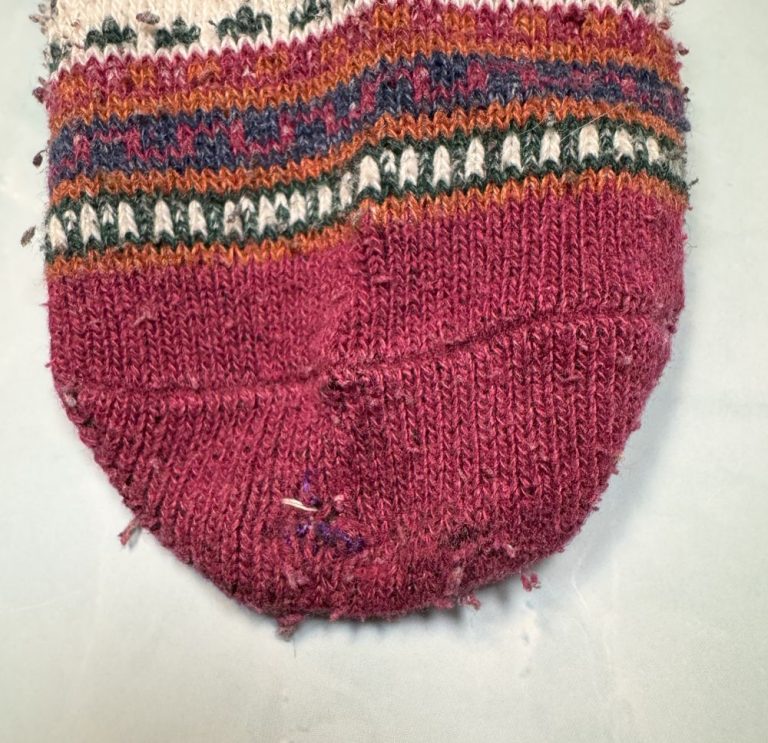 Darn a Sock: How to Mend a Hole in a Sock - Our Daily Craft