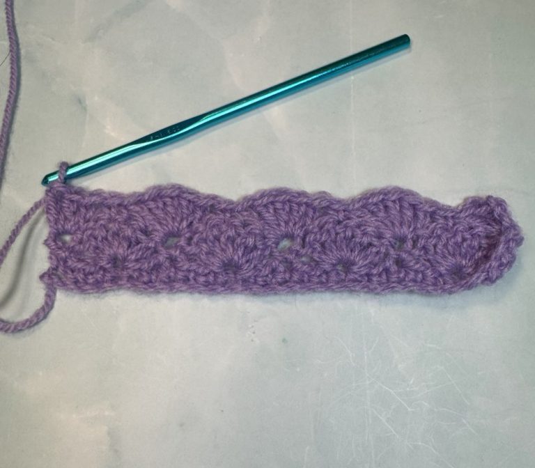 Crochet Shell Stitch Scarf - Our Daily Craft