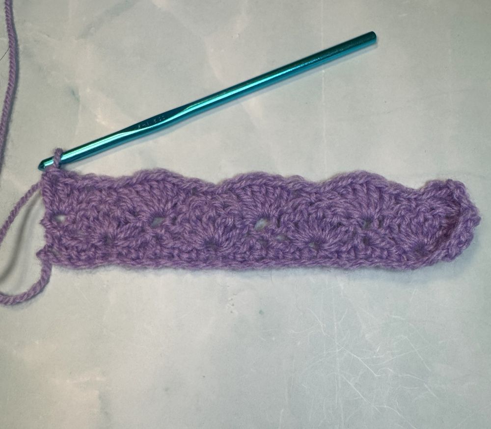 Crochet Shell Stitch Scarf - Our Daily Craft