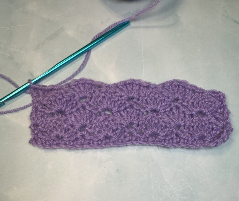 Crochet Shell Stitch Scarf - Our Daily Craft