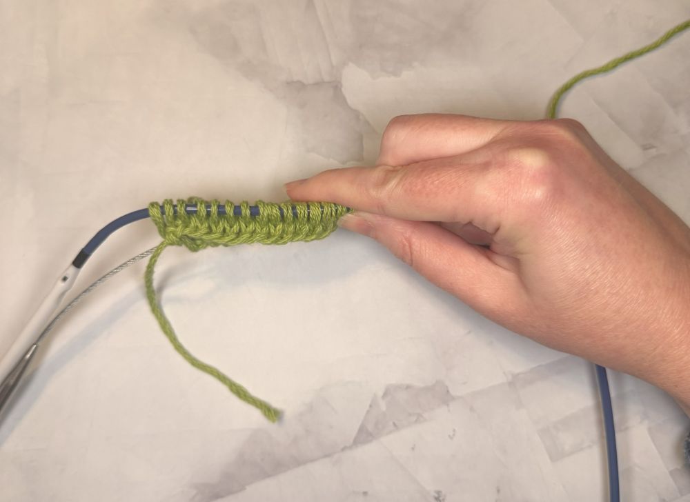 Knitting in the Round with Two Circular Needles - Our Daily Craft