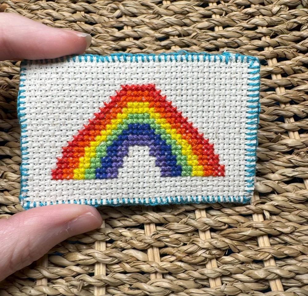 Make a Cross Stitch Patch - Our Daily Craft