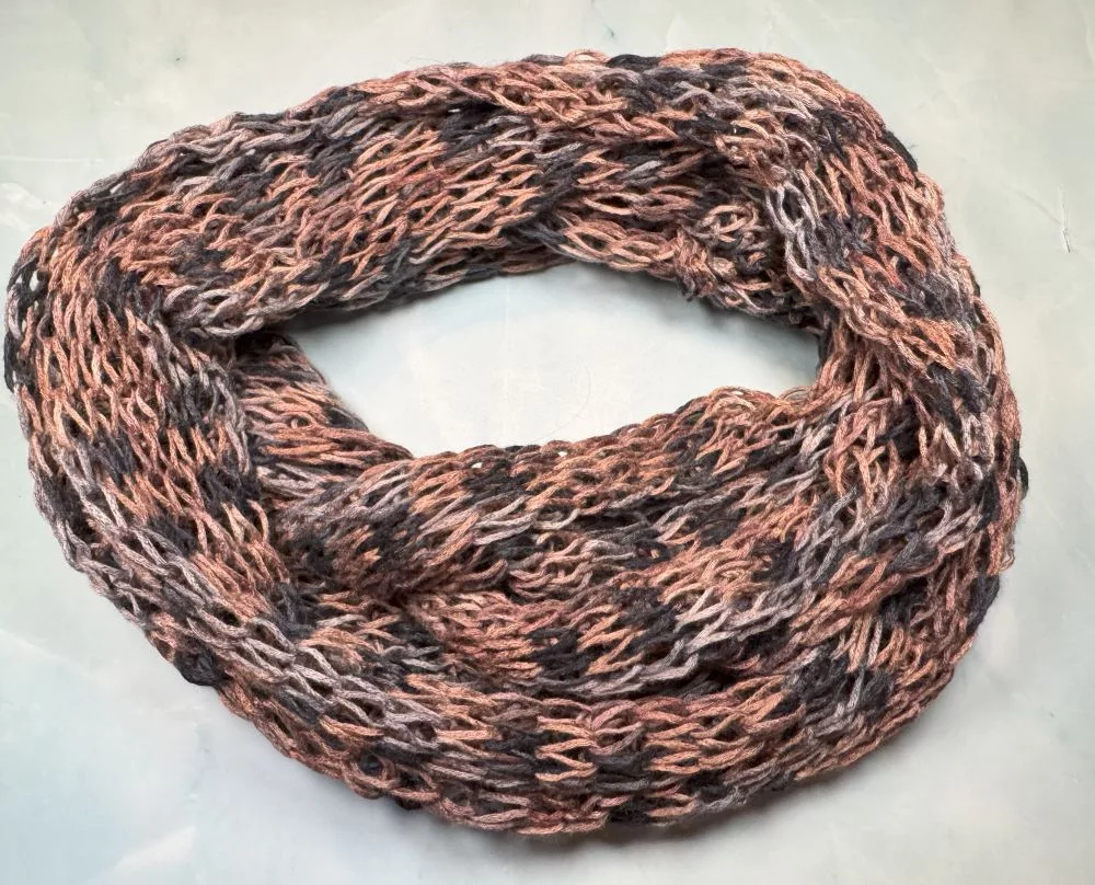Dropped Stitch Scarf Knitting Pattern - Our Daily Craft