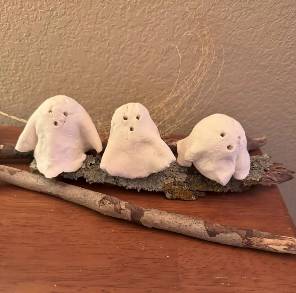 Air Dry Clay Ghost Project - Our Daily Craft