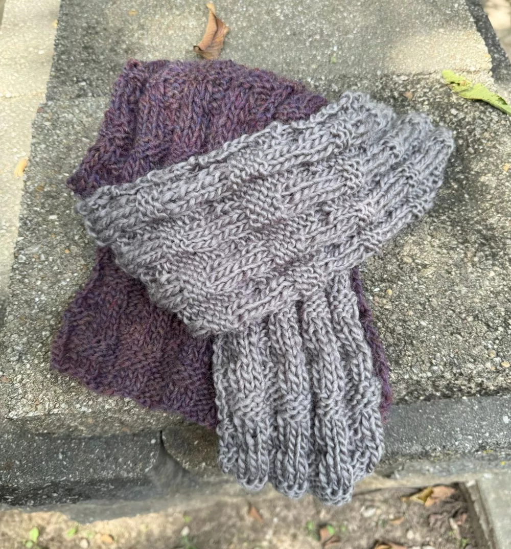 Harris Tweed Scarf Knitting Pattern - Our Daily Craft